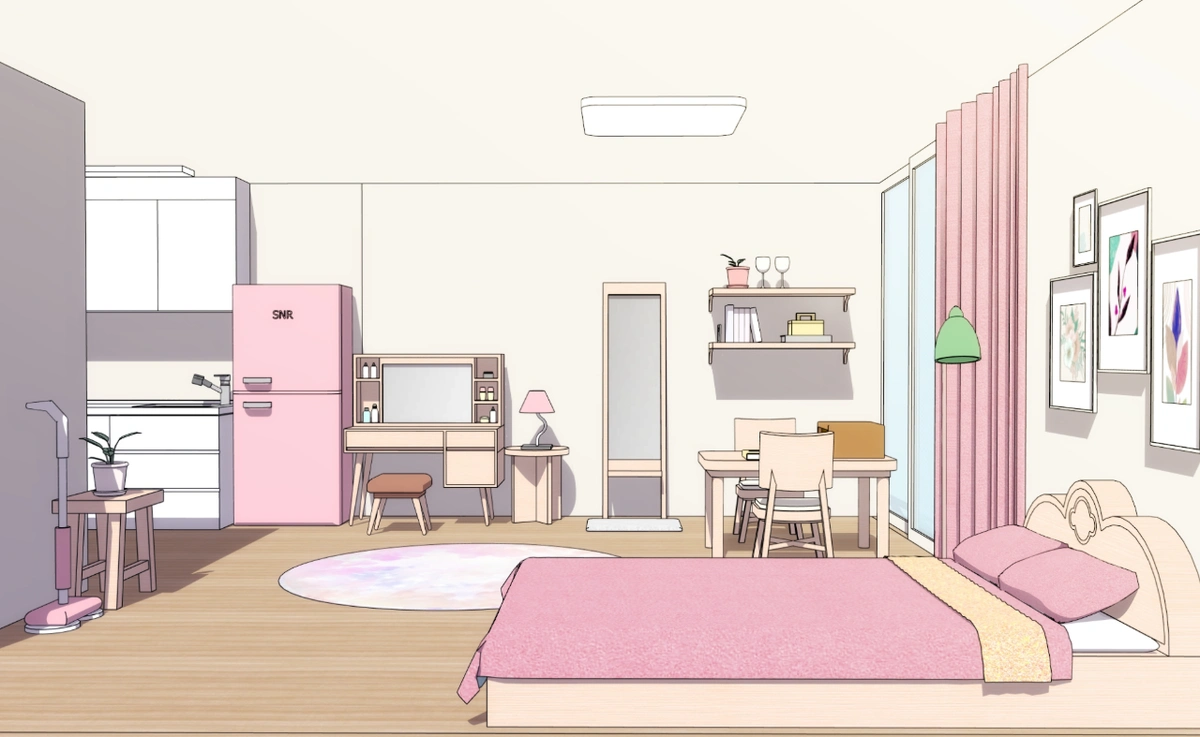 Neat and Tidy Single Woman's Room