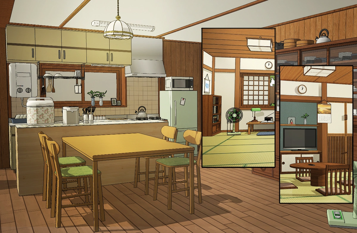 Japan-Set housing complex, two-story house, apartment