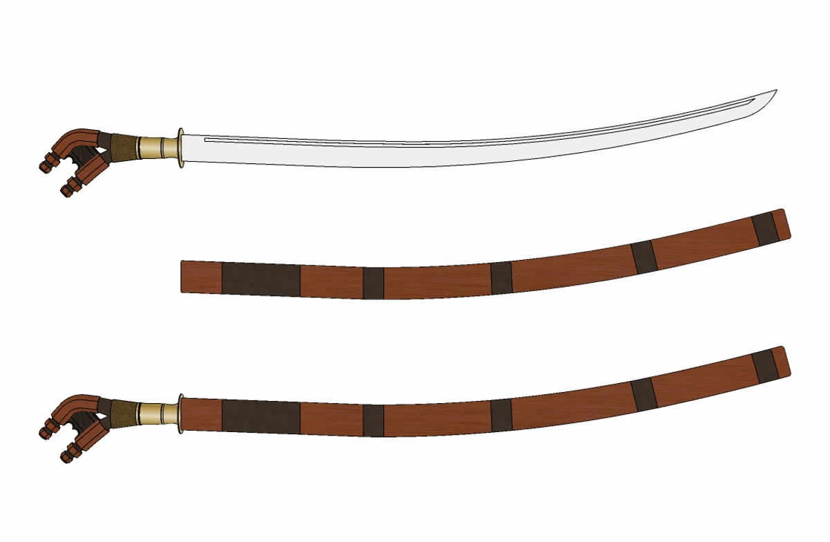3D Weapon - Pakayun (Southeast Asian Sword, Knife)