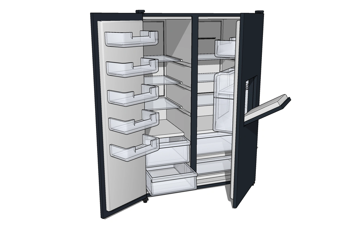 Interactive Double Door Refrigerator
