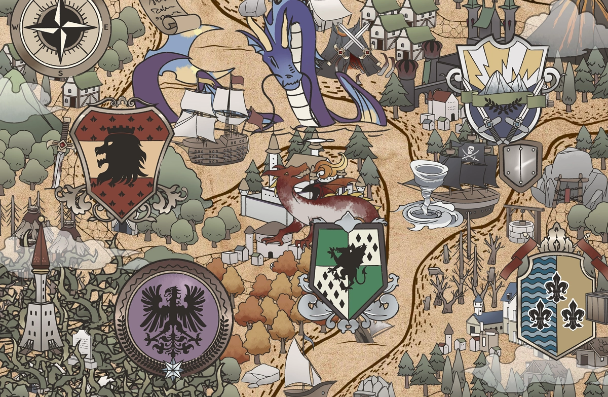 Fantasy Webtoon Map Brush Collection