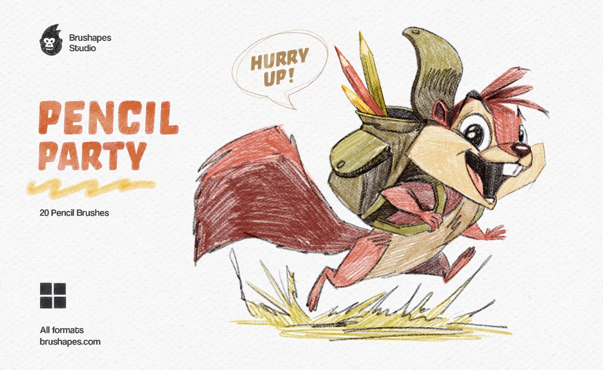 Multi App Pencil Party Brushes