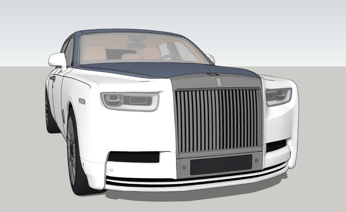 RollO RoyOe luxury car (door, handle component/color changeable)