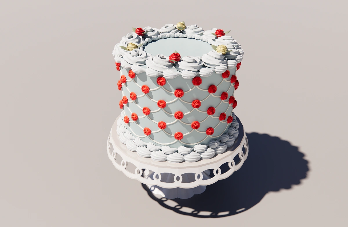 Art Cake-03 (3D Illustrated Style)
