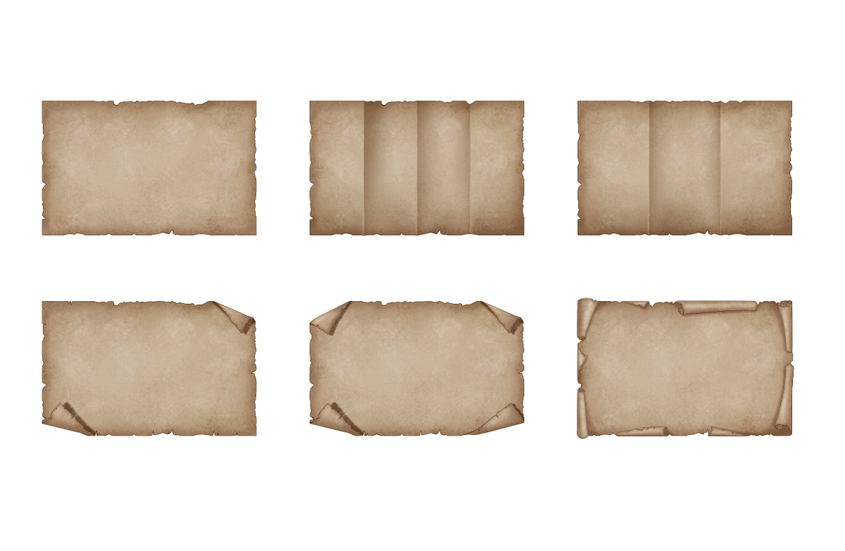 Parchment frames to be used throughout
