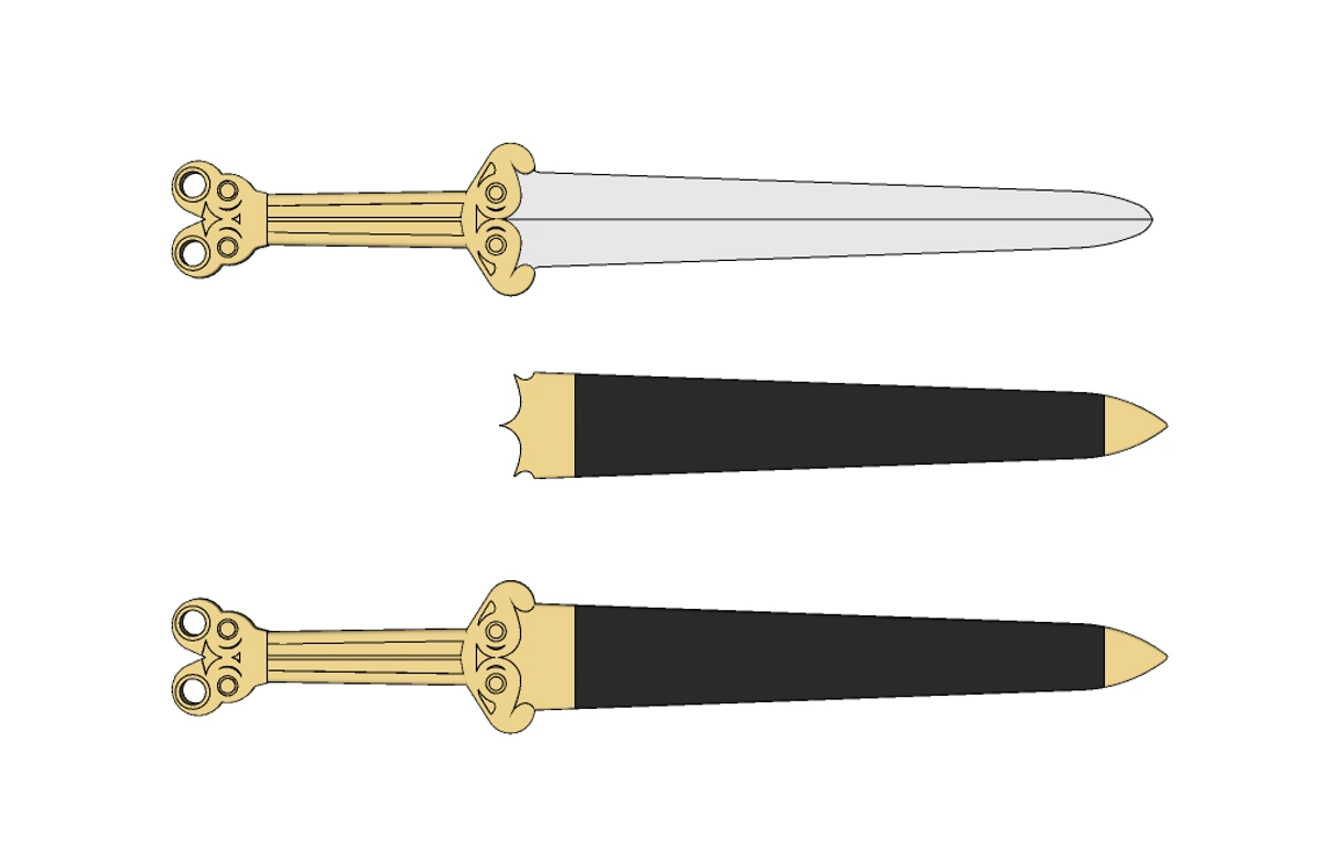 3D Weapon - Acinaces (European Dagger)