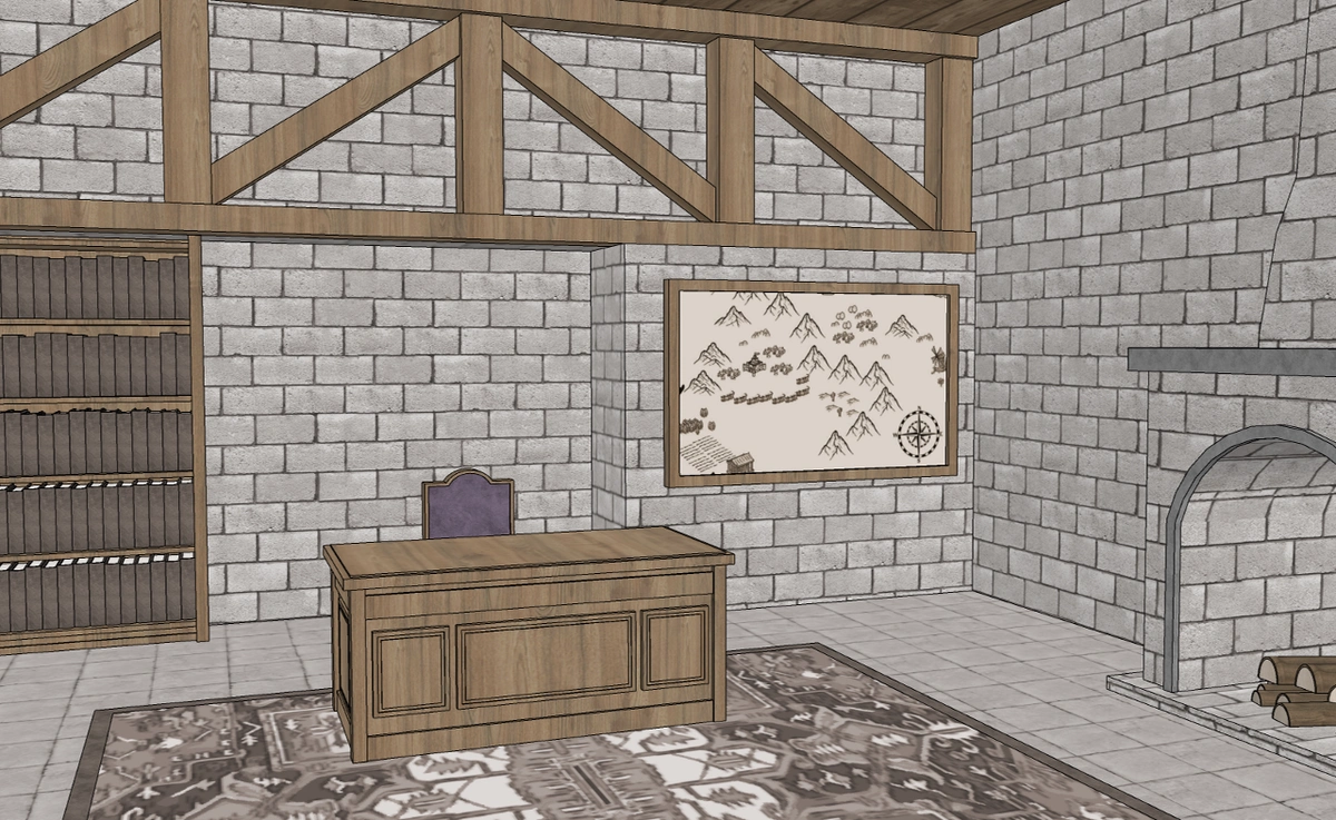 Medieval fantasy private office