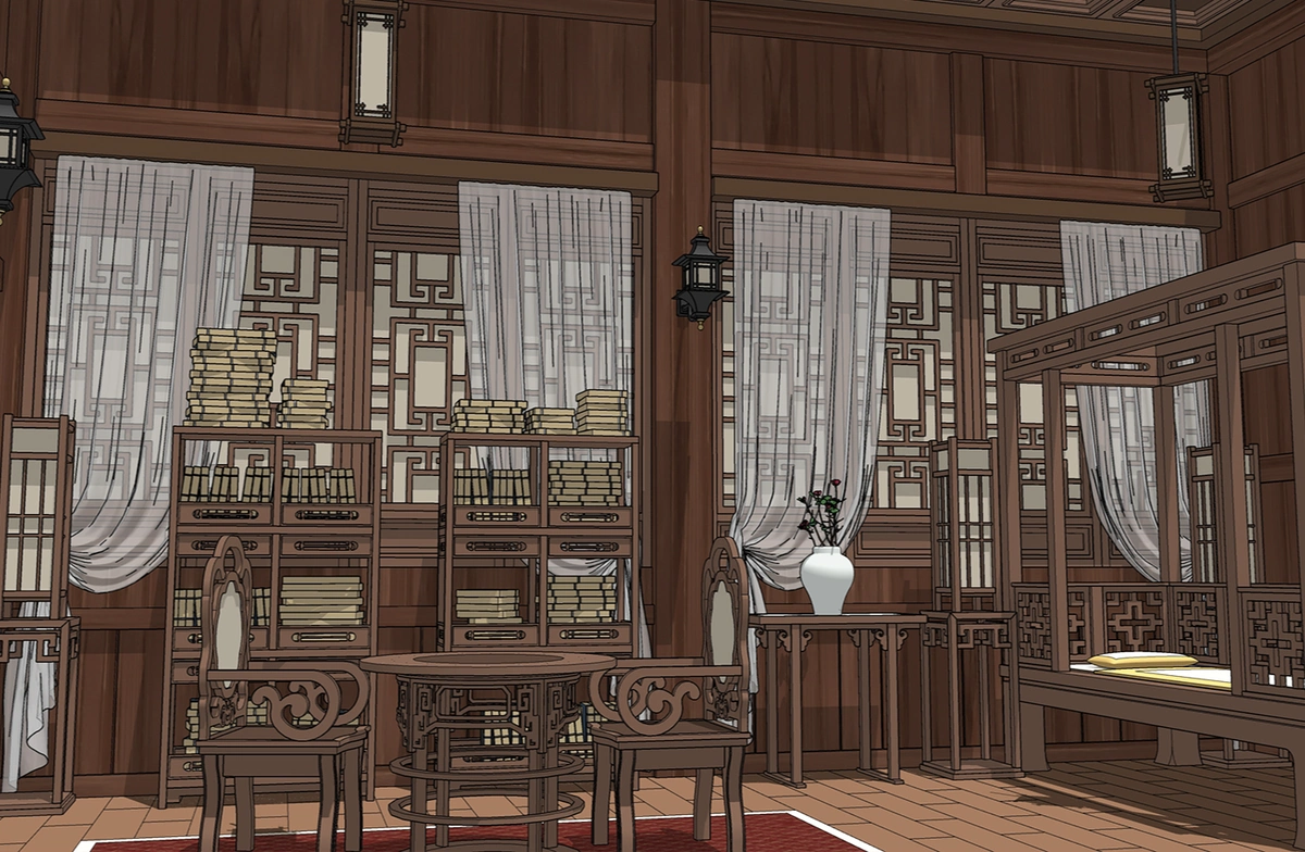 Second Chinese Oriental Background - Servants' Quarters.