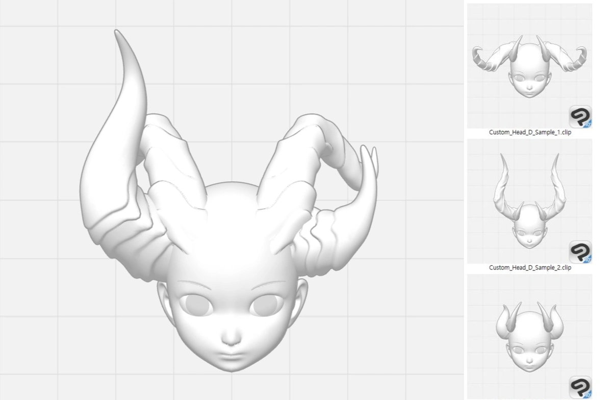 Toonmoi Custom 3D Head D