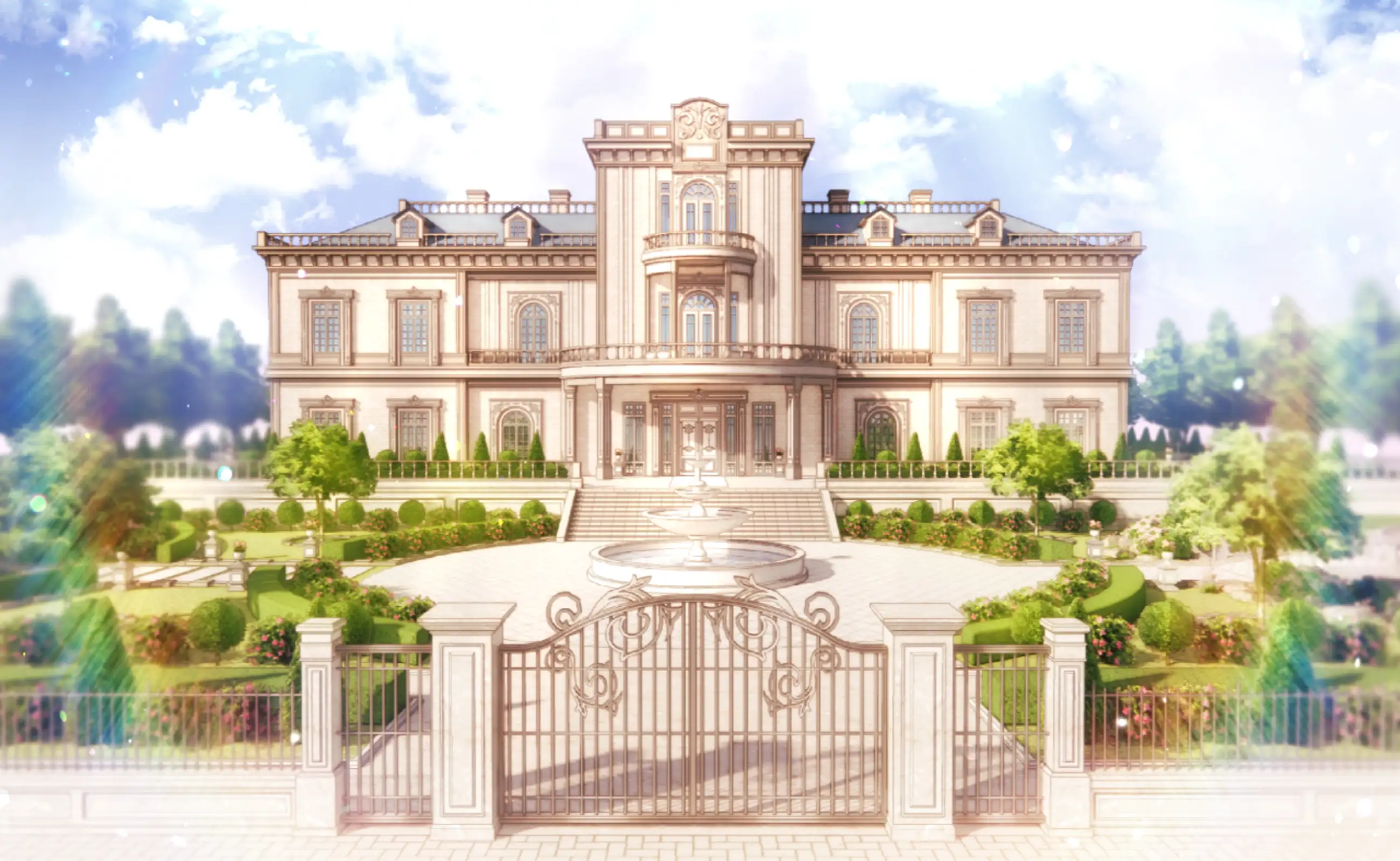 Blue mansion indoor set of 5