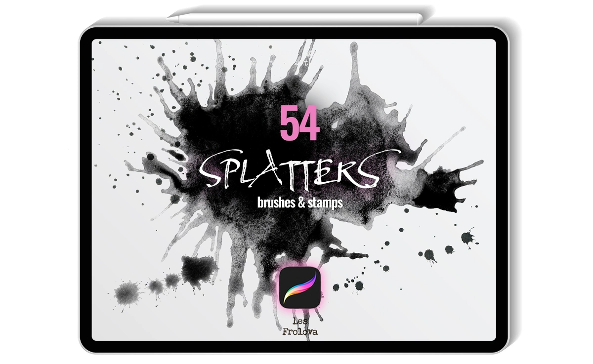 Splatter Brushes for Procreate