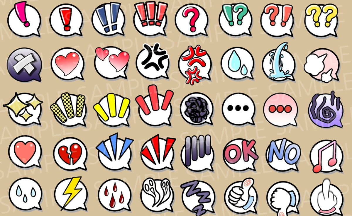 56 kinds of expressing emotions in pictures!