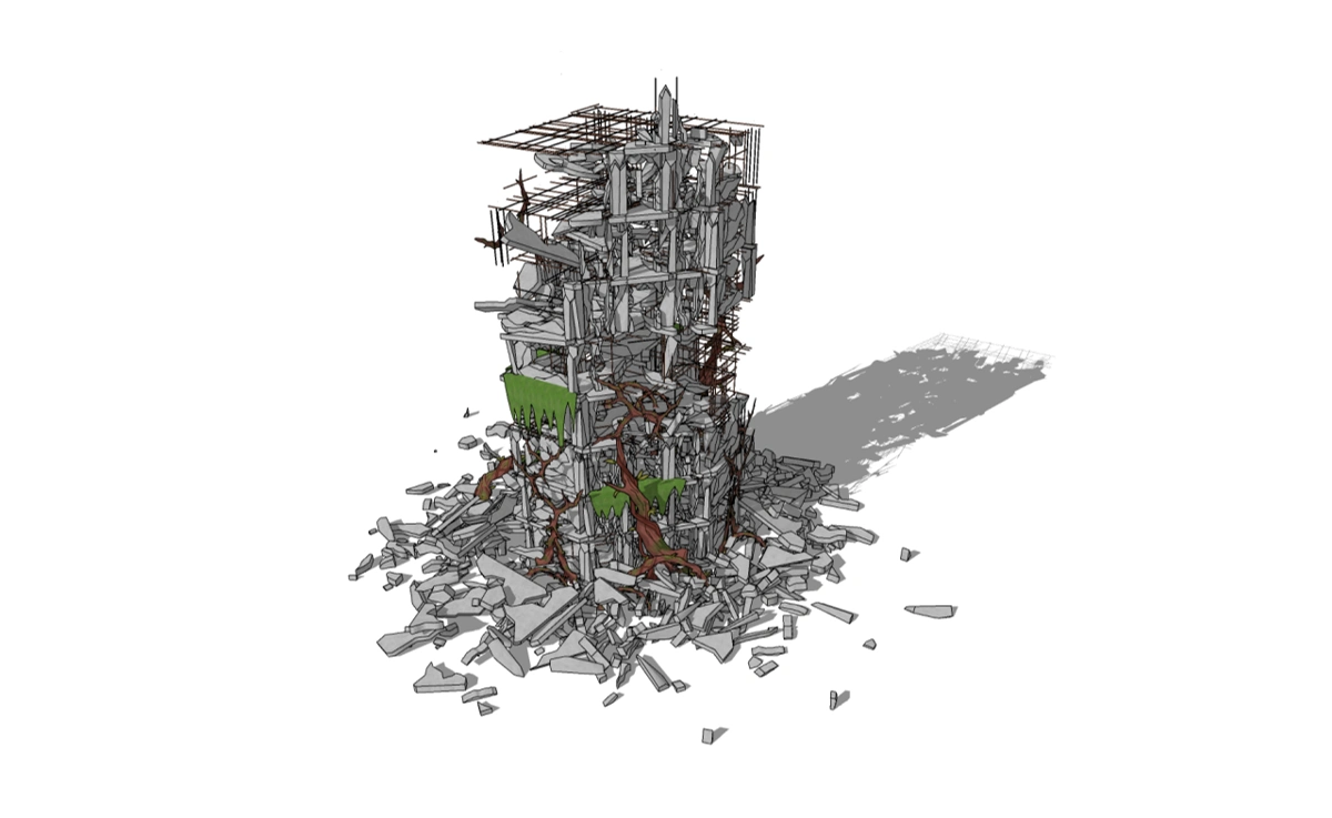 Modern Collapse Building 6