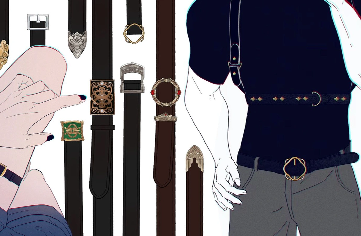 a collection of belts