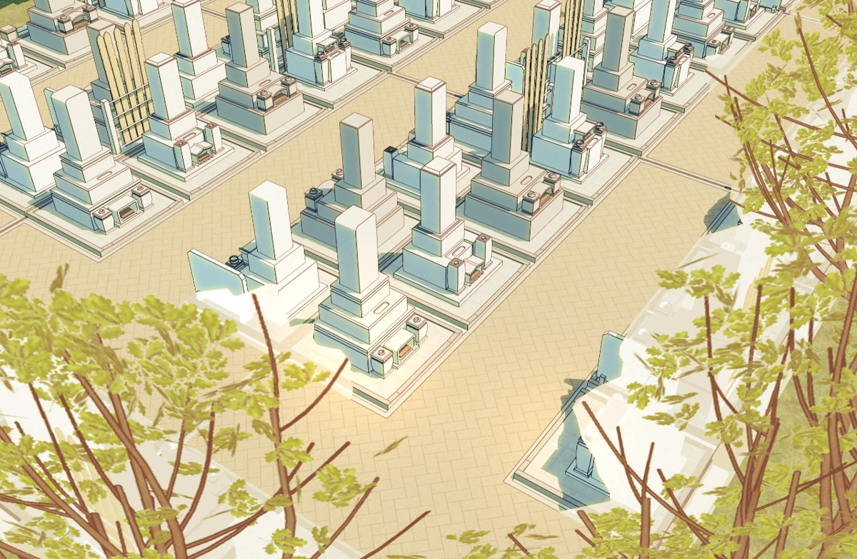 Remembrance Flow 3 - Japanese-style cemetery