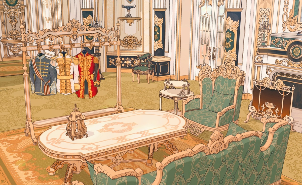 [Romance fantasy background] Crown Prince's suit room (or dress room)