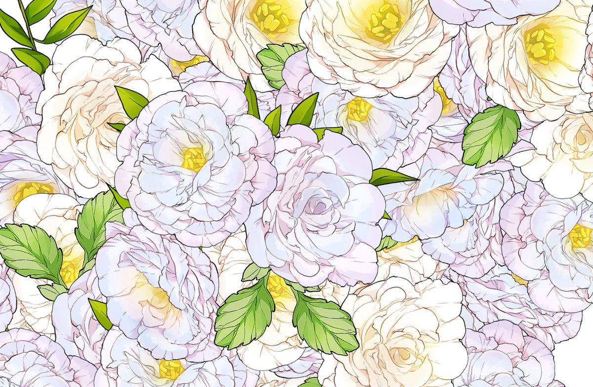 Flower brush for webtoons (flower bouquet pattern brush)