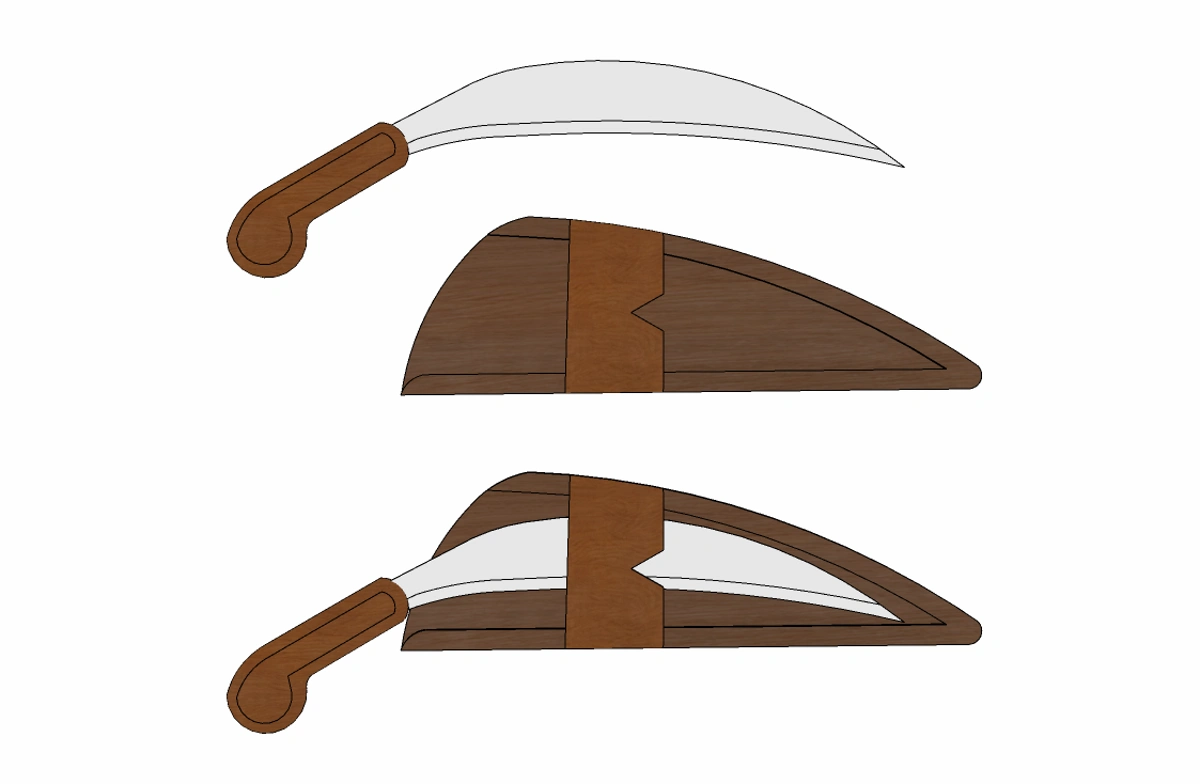 3D Weapon - Tuba (Southeast Asian Dagger)