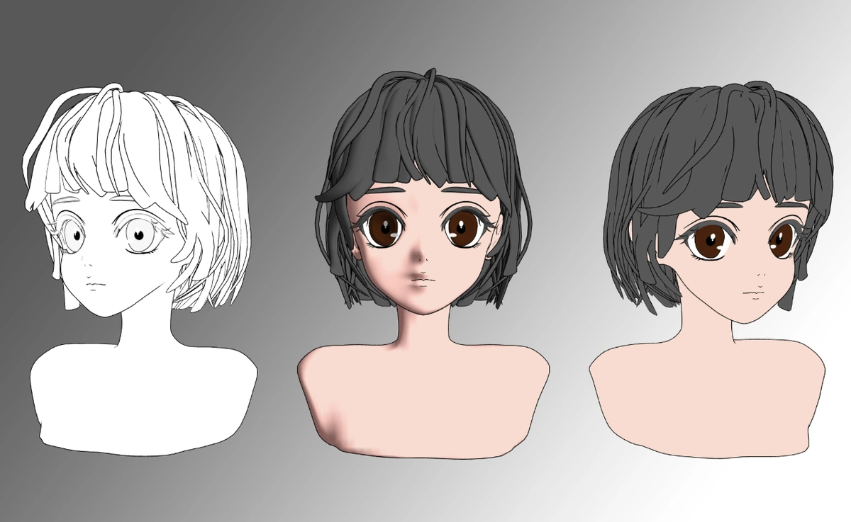 Stylized Women's Head Type C