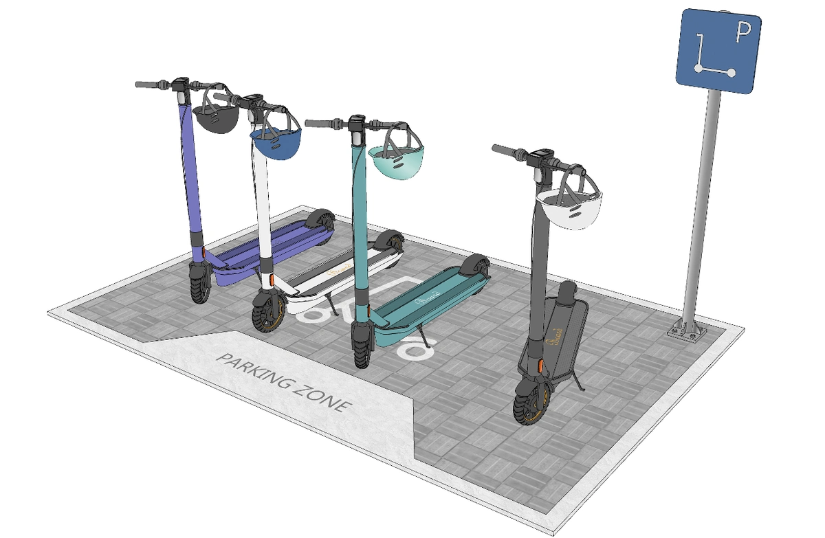 4 Electric Kickboard Helmet Colors