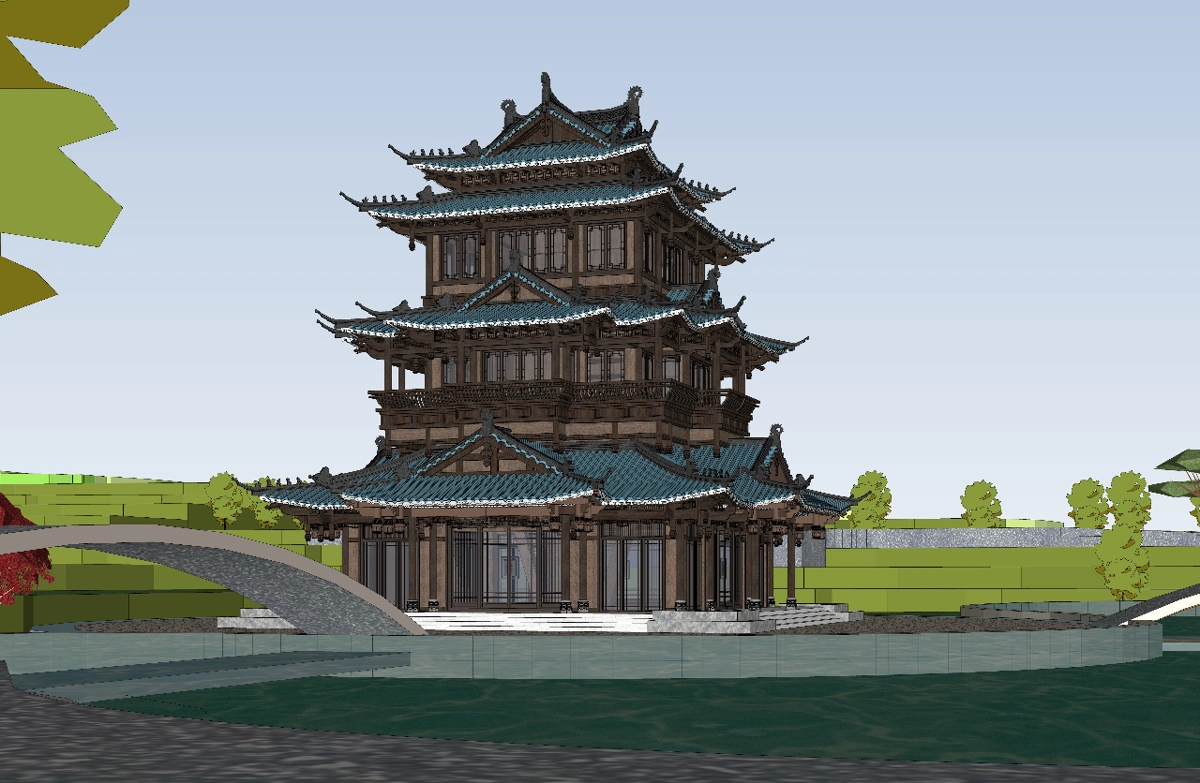 Traditional high-tower architecture