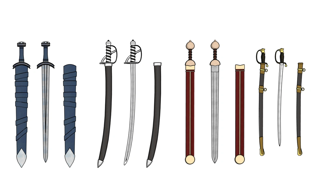 Fantasy One Hand Sword Set (6 types)