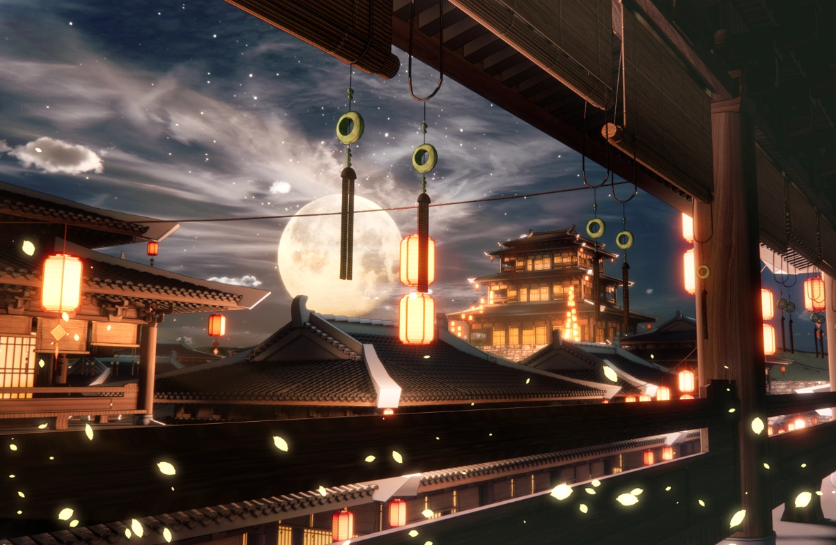 Chinese old-fashioned road (free to open and close with modern signage)