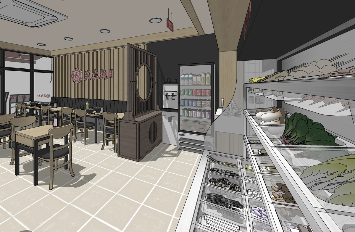 15 Interior Models - Malatang Restaurant