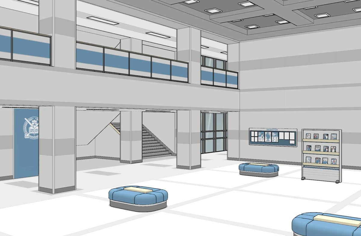 Lobby of the university lecture hall