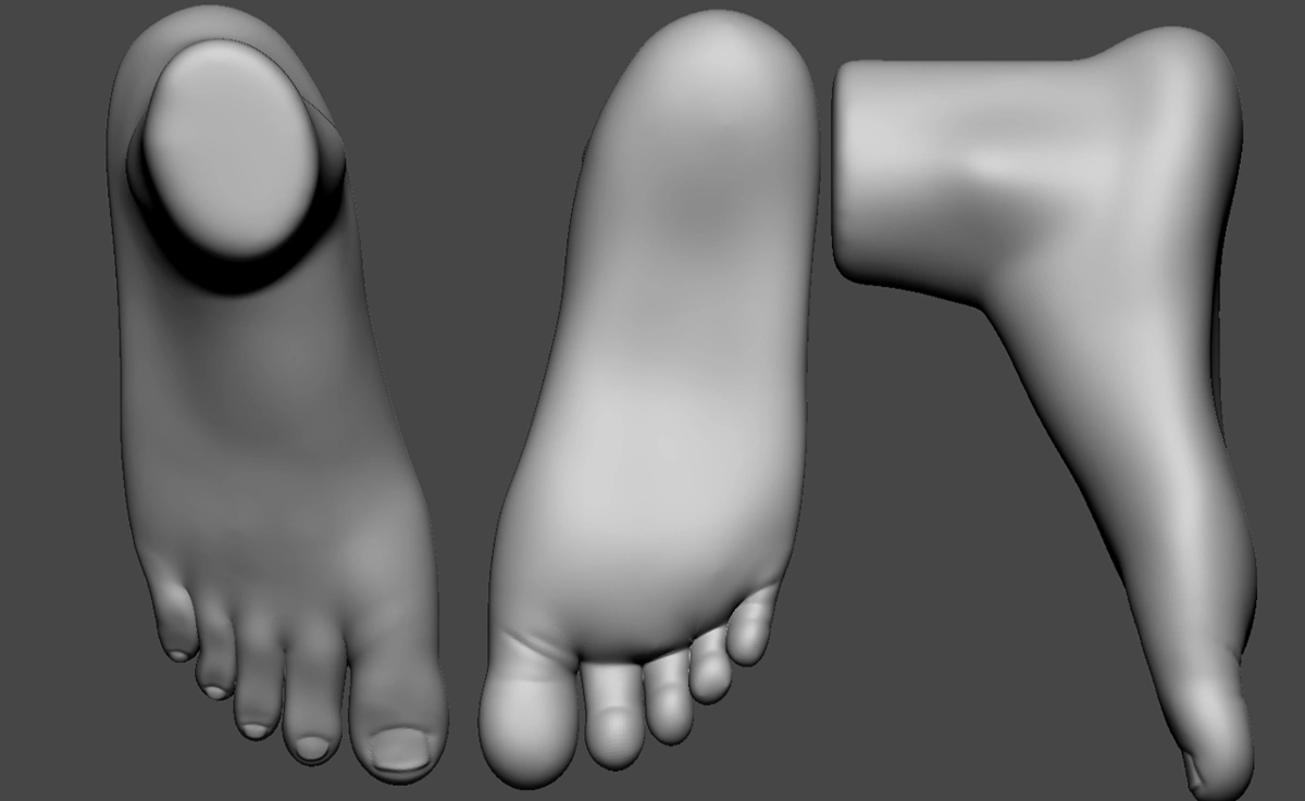 Real feet (including G-Brush file)