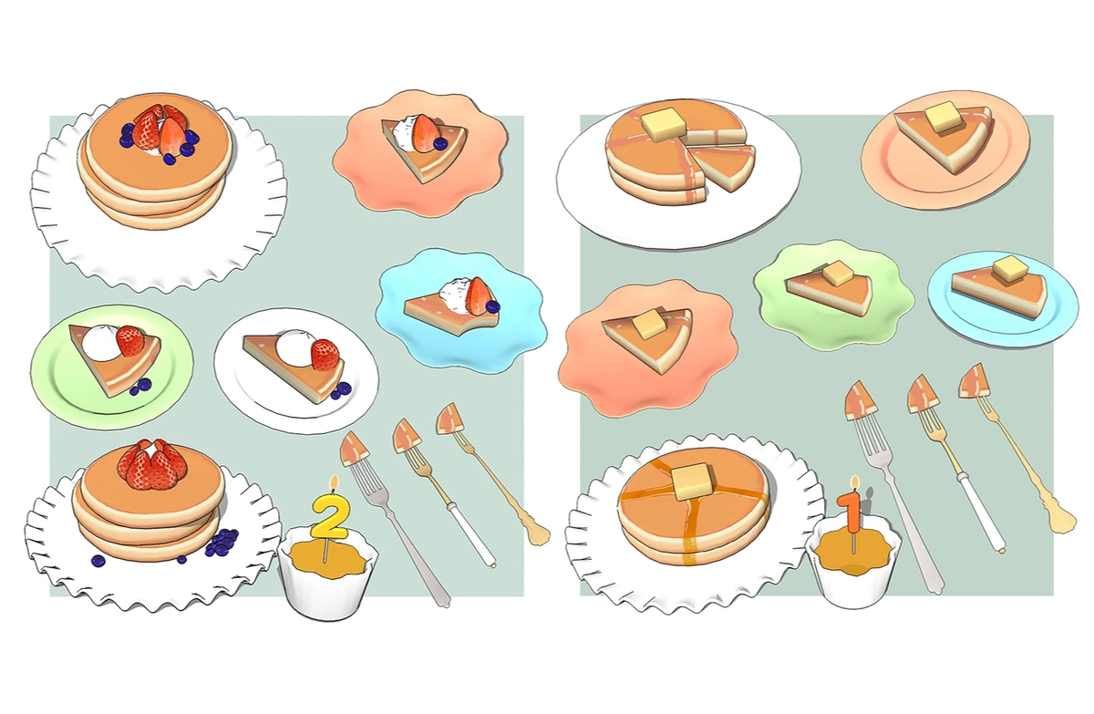 Desserts - Pan Cake + Candle Collection