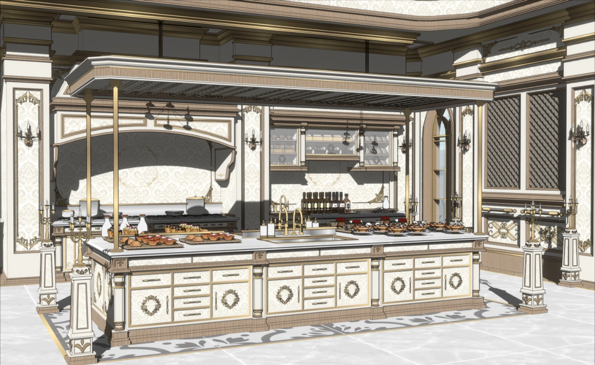 The New Whisper of the Chateau - Kitchen
