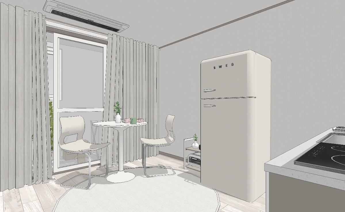 Interior Background - Two Room Set of 2