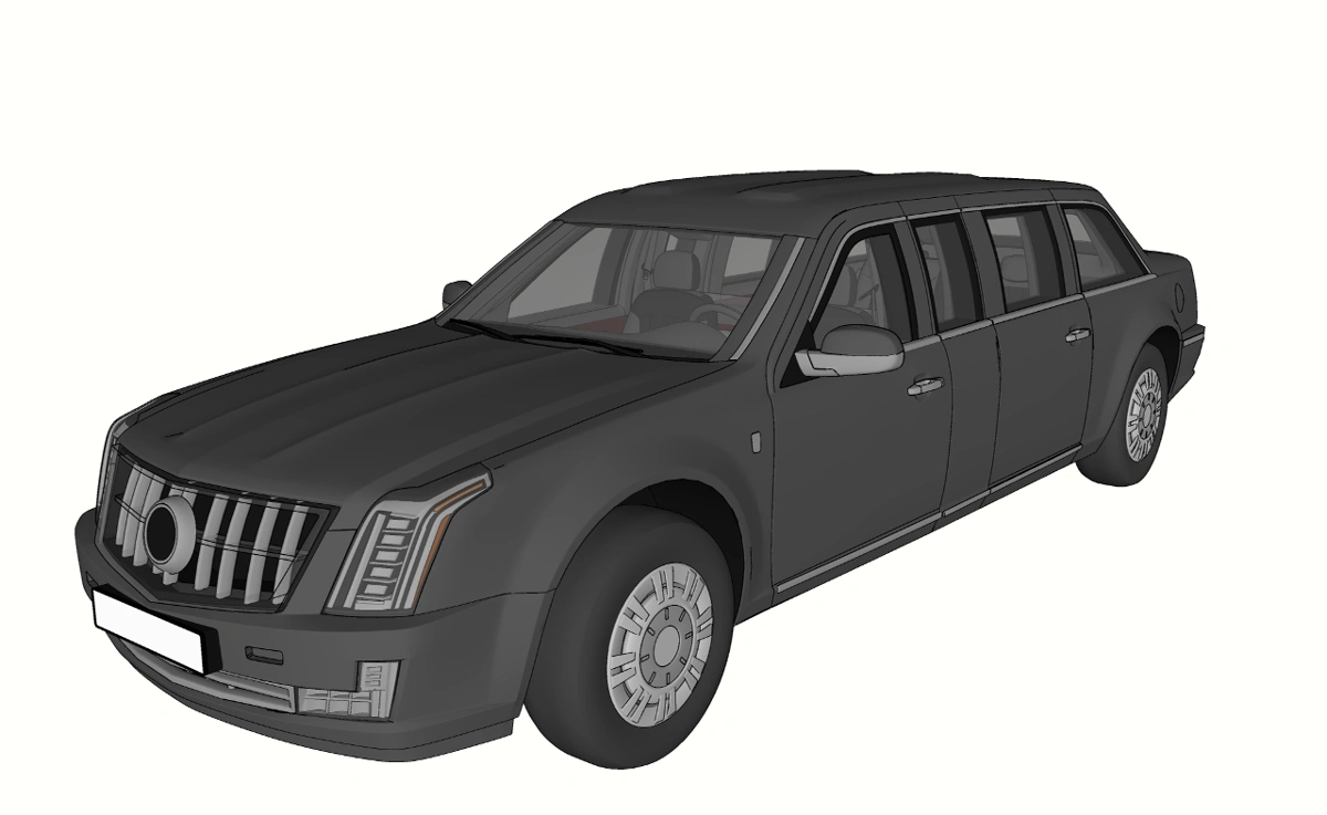 The award-winning super rich limousine guard vehicle