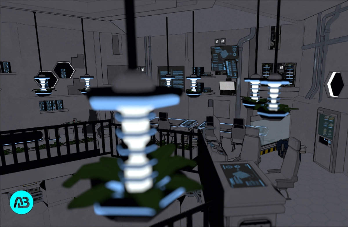 [.blend] SF Dystopia Hidden Underground Laboratory