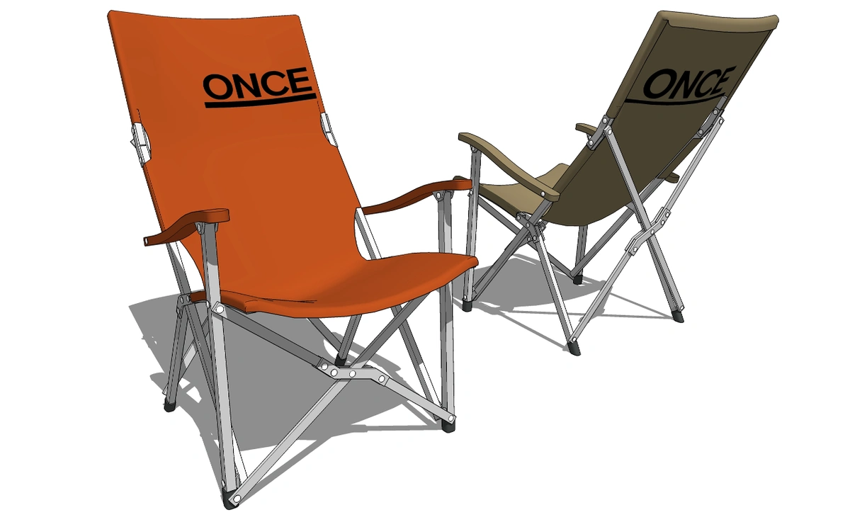 Prop- long relax camping chair (various colors)