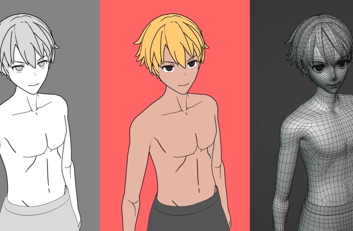 3D Animation Character Material - Boy A