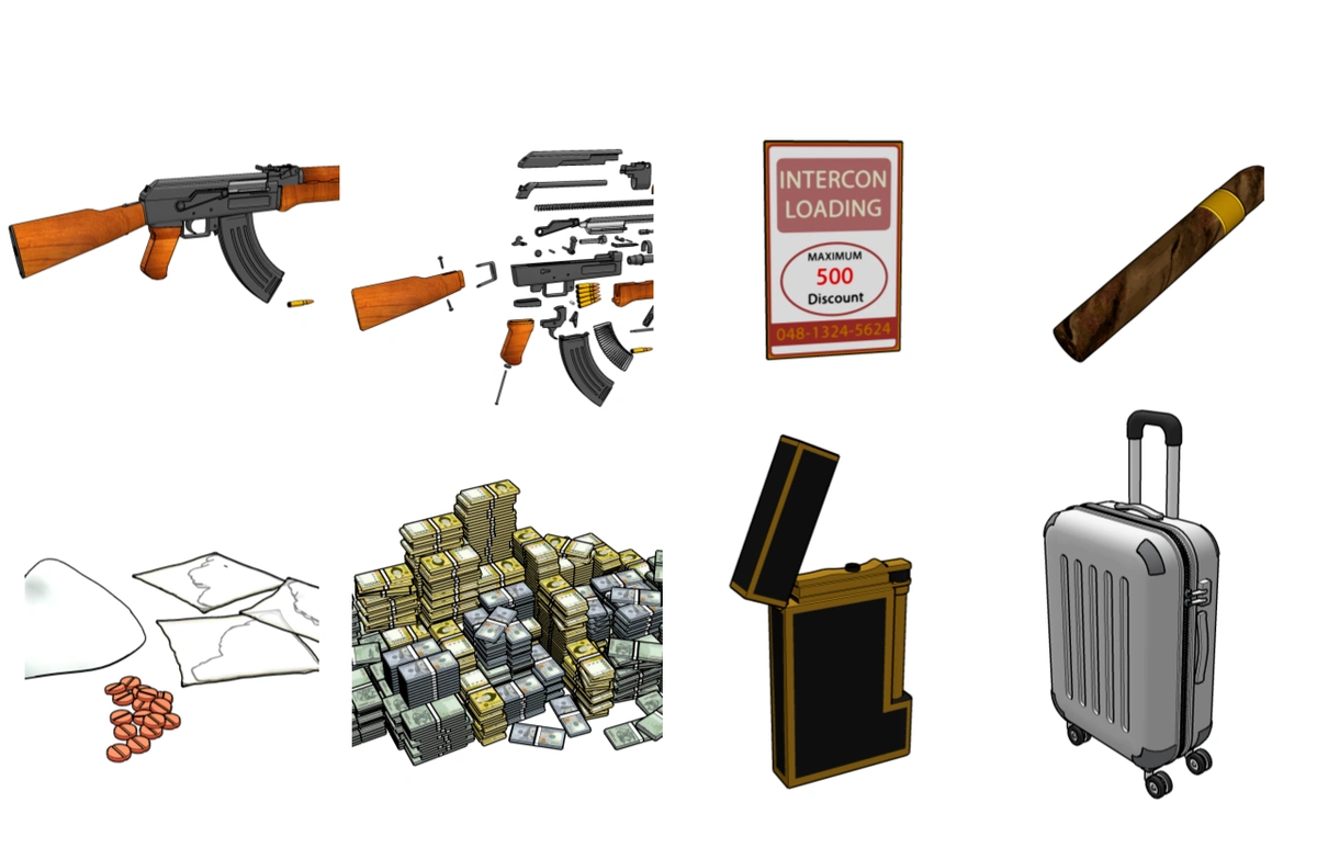 Crime, Thrill Props Collection