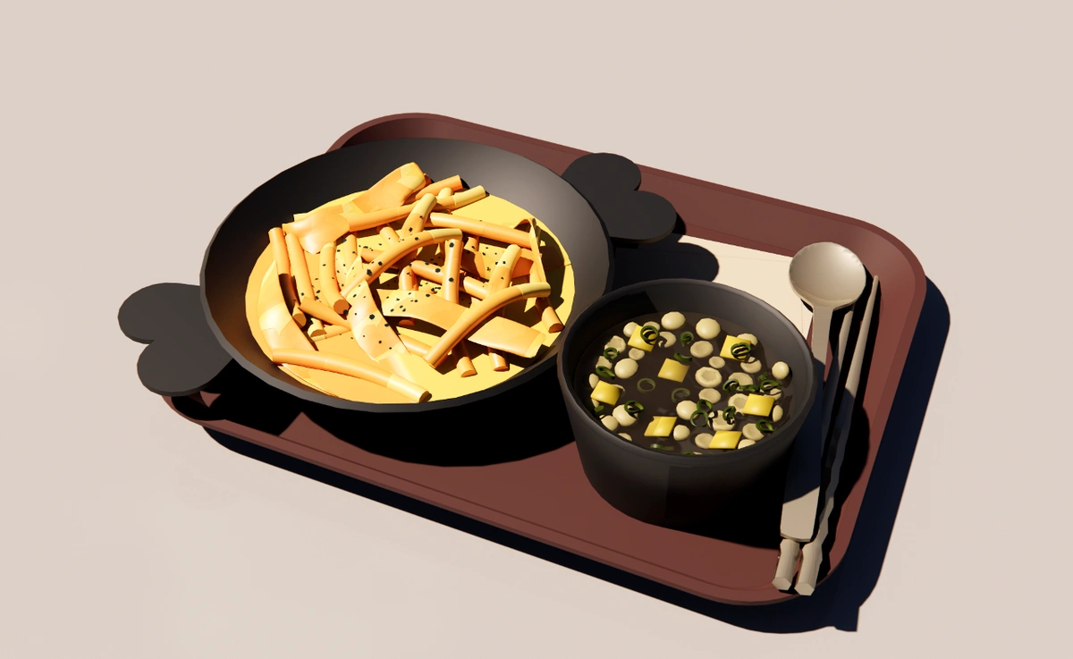 Internet Cafe Food - Carbonara Tteokbokki (Video)