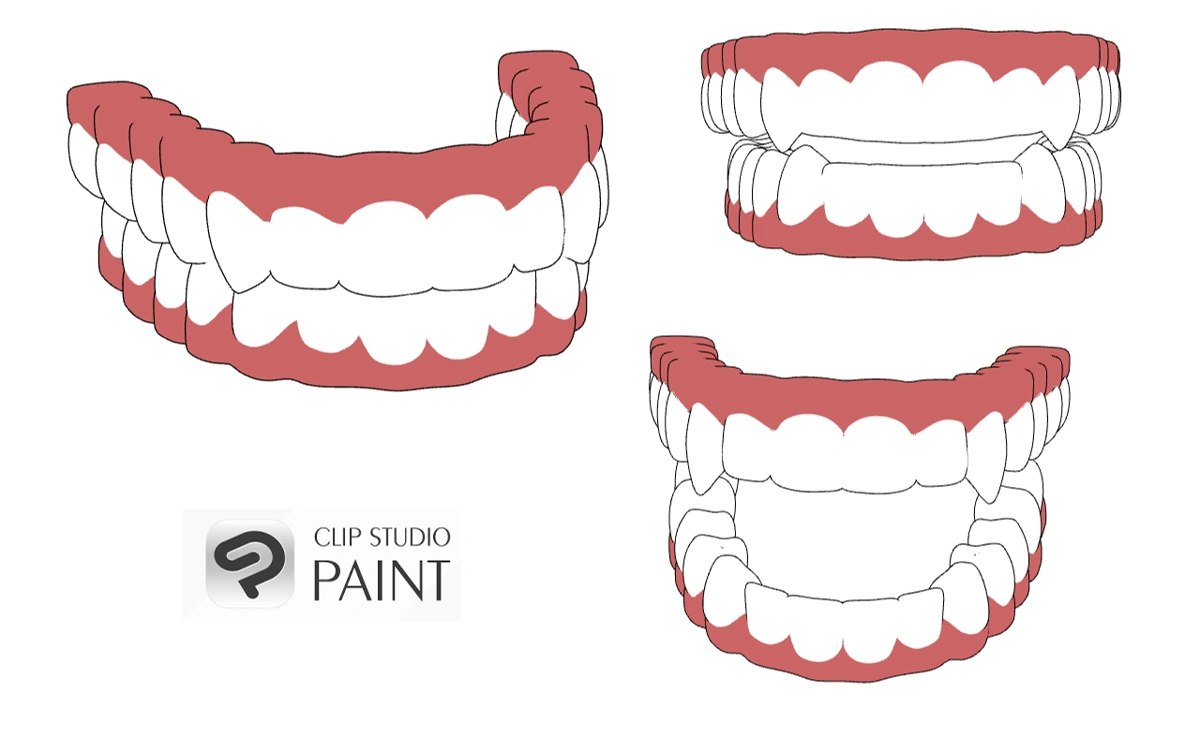 3D Teeth with 5 shape