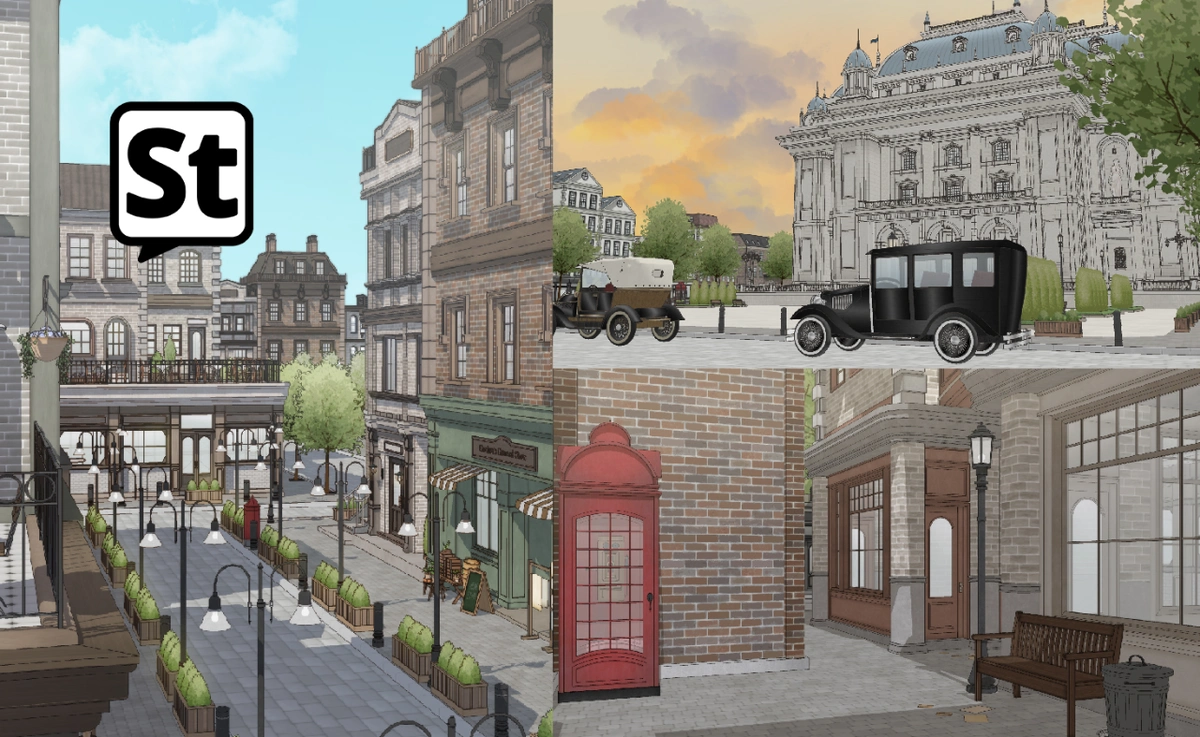 [Snap Toon + Sketchup] 2 Victorian shopping set