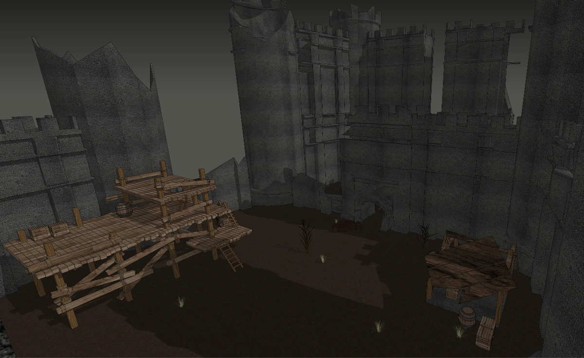 Fantasy Background - Broken Castle