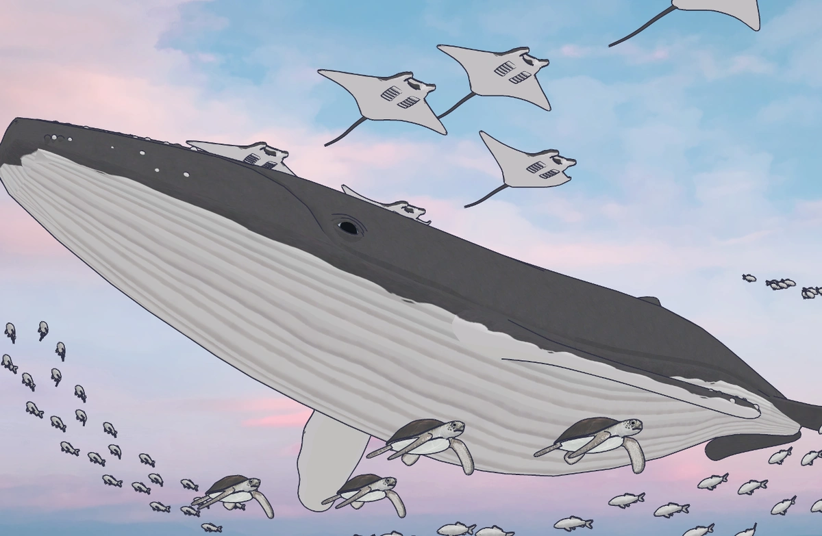Space of Dreams and Fantasy - Whale