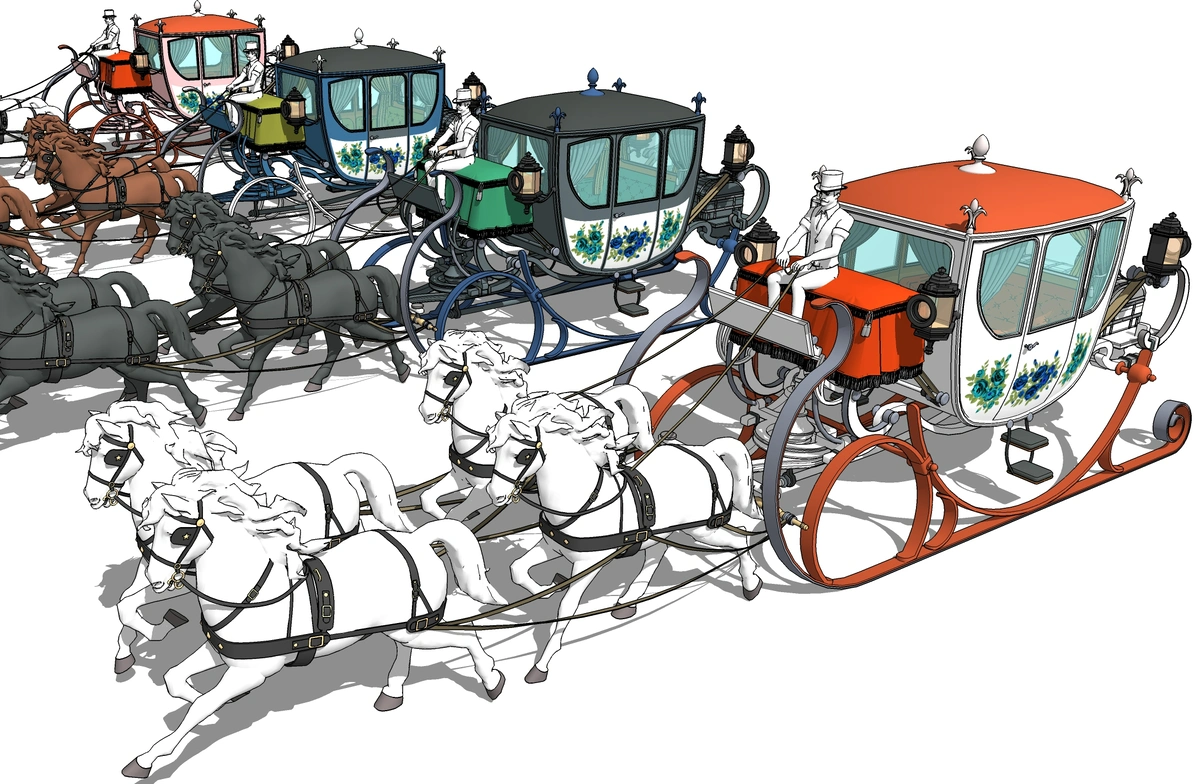 High-Quality Basic Sled Carriage (4 colors)