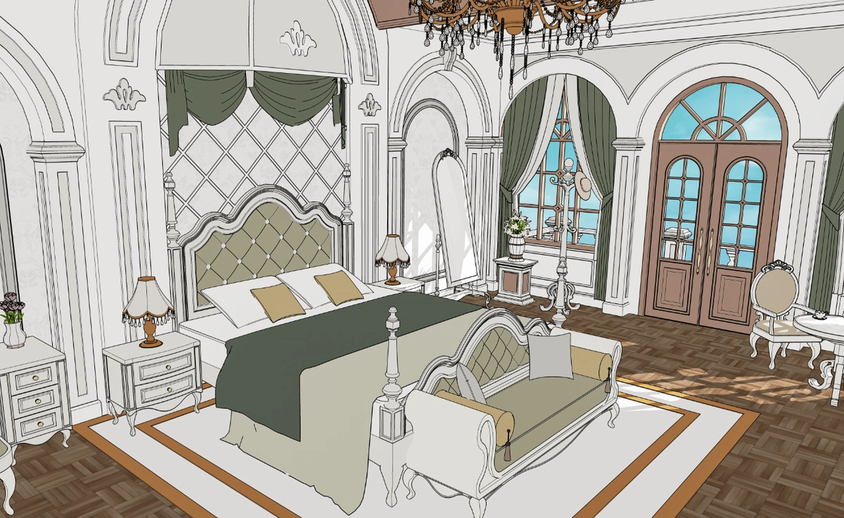 Classic House - Bedroom