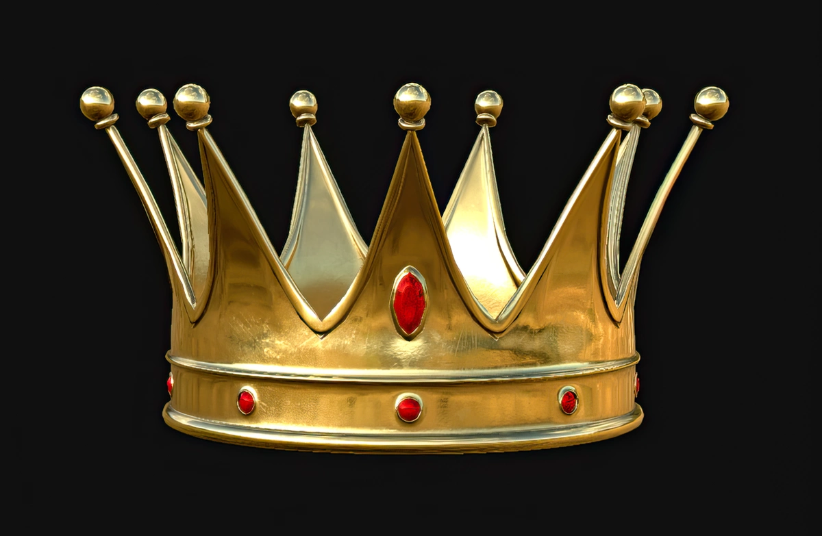 Gold and Silver Crown Modeling Crown 3D Modeling
