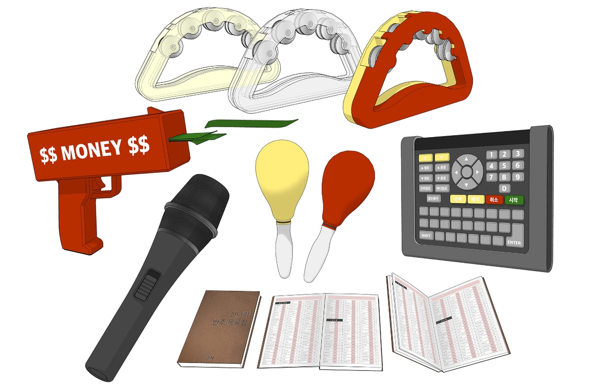 6 types of props for the singing practice studio