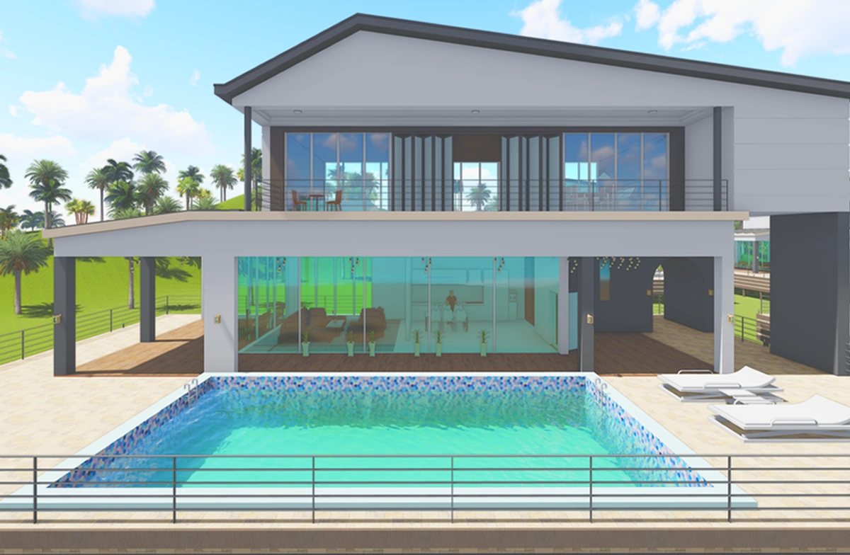 Pool villa
