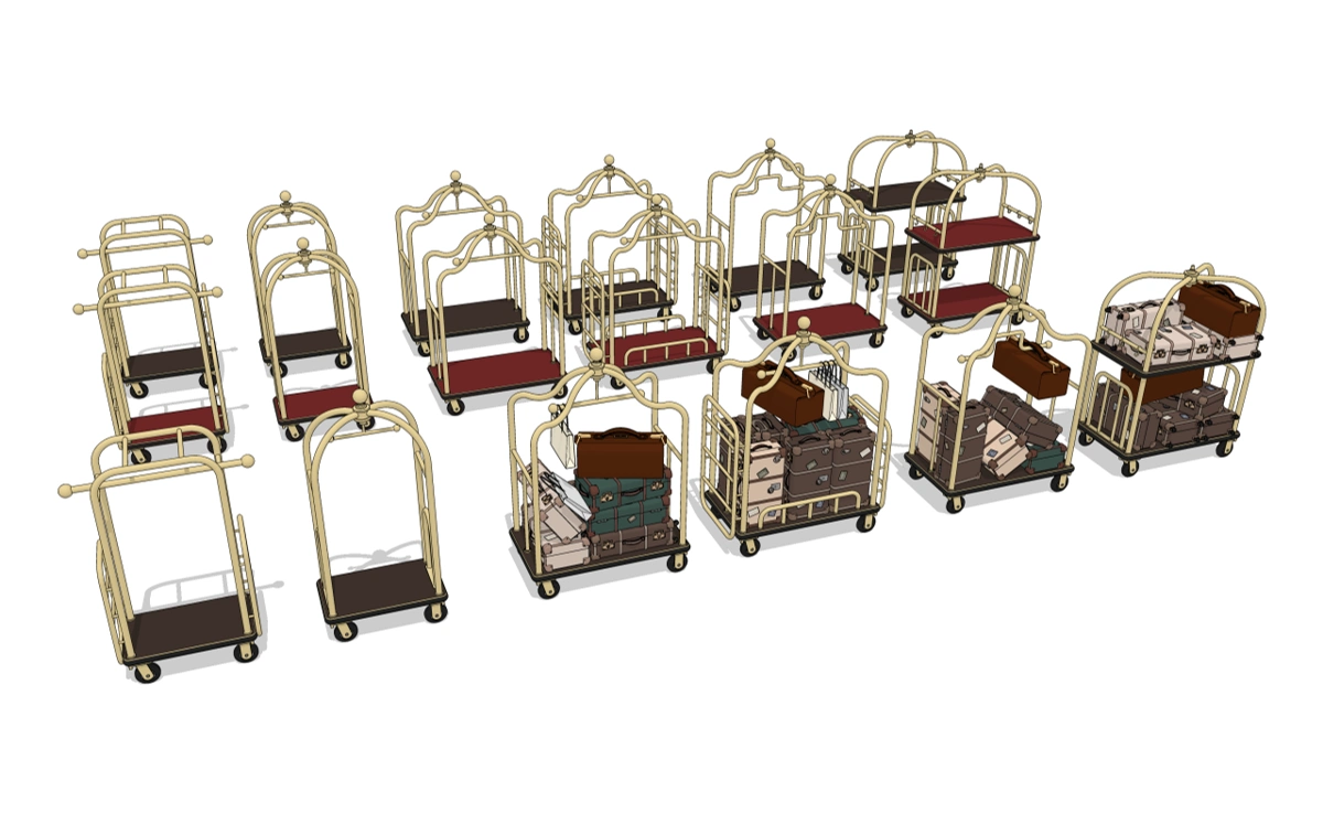 6 types of Hotel carts