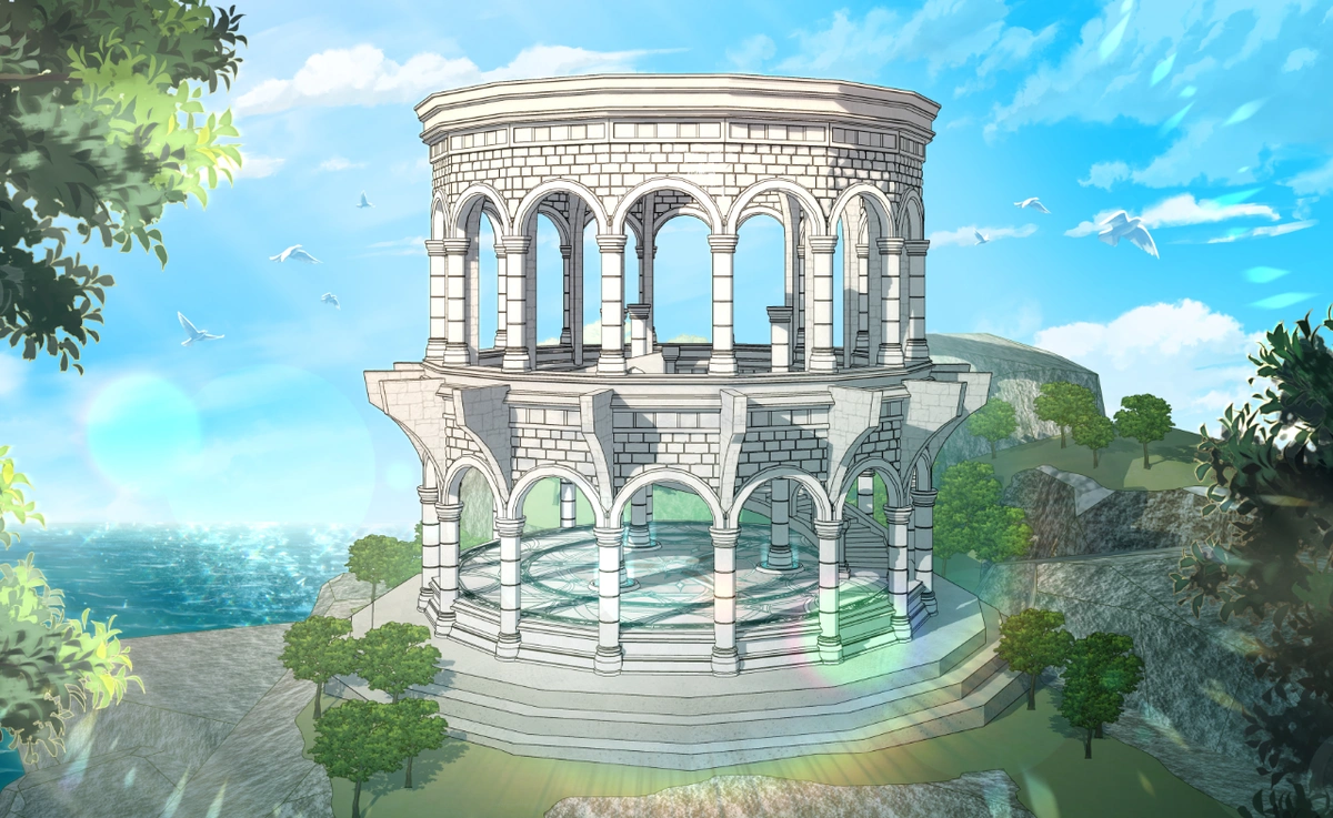 Ancient Circular Temple where the breath of the gods stays (2 types)